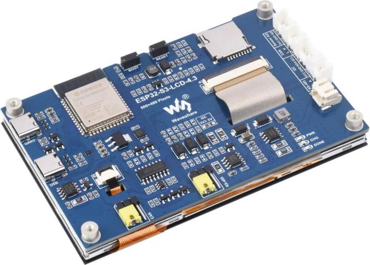 WaveShare ESP32-S3 4.3inch Capacitive Touch Display Development Board 800x480 - Digitec