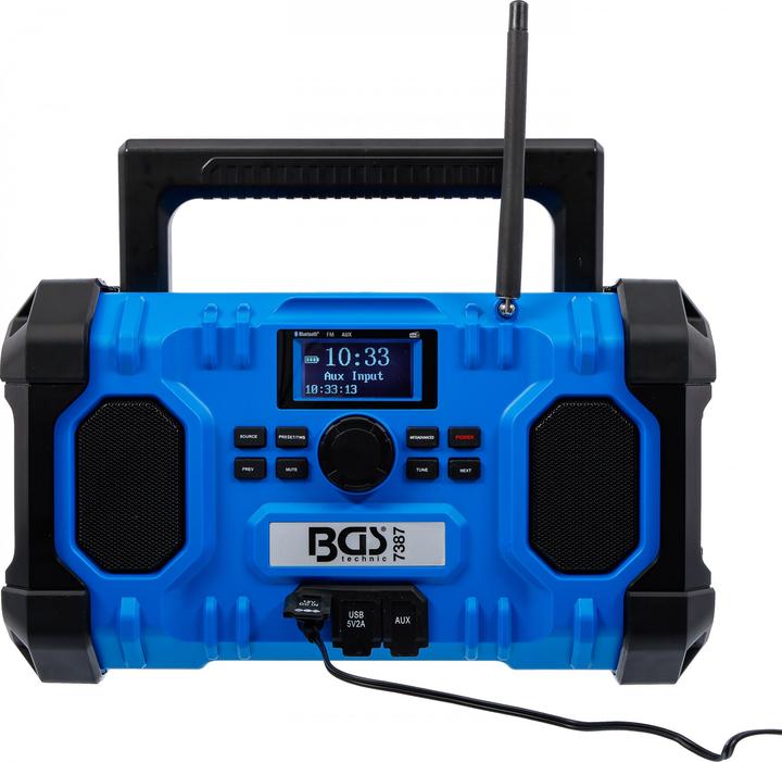 BGS - Akku-DAB Radio - Hybrid - 18 V und 230 V - ohne Akku