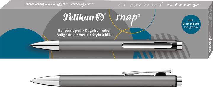 Pelikan Stylo à bille Snap® Métallique Platine, étui en carton (Platin ...