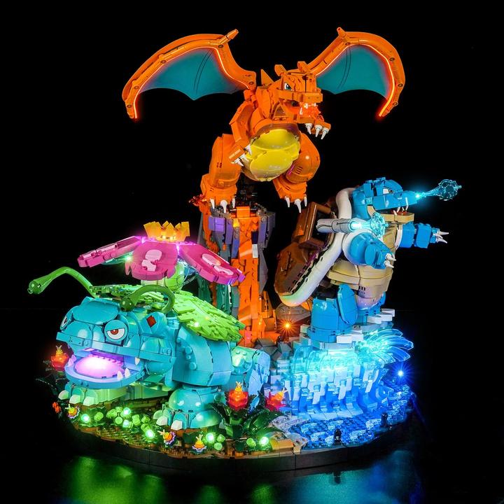BrickBling LED Licht Set für LEGO Pokémon: Bisaflor, Glurak und Turtok ...