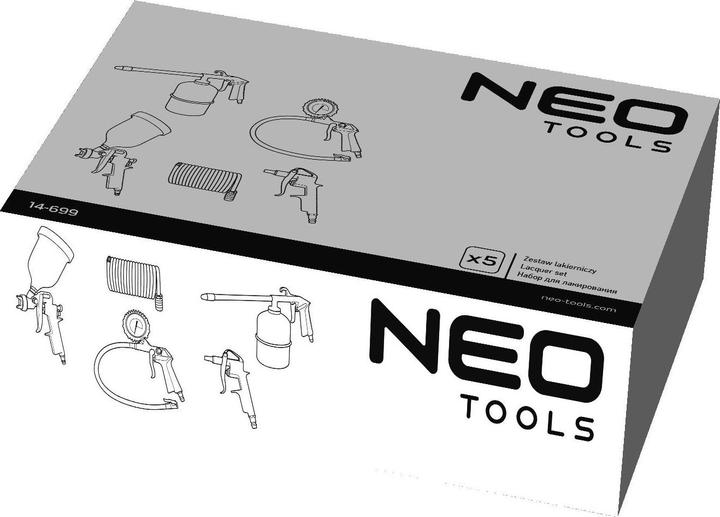Neo Paint set, spray gun upper tank, 5-pcs. - buy at Galaxus