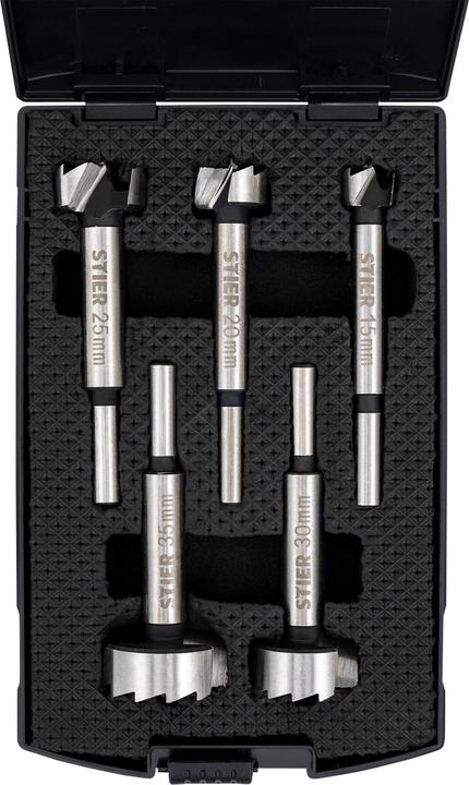 Stier Forstnerbohrer-Set, 5-teilig (15, 20, 25, 30, 35 mm) (15 ...