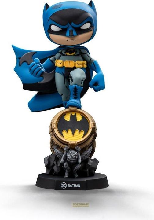 Iron Studios Batman Mini Co. PVC Figur Batman on Bat-Signal (Blue ...