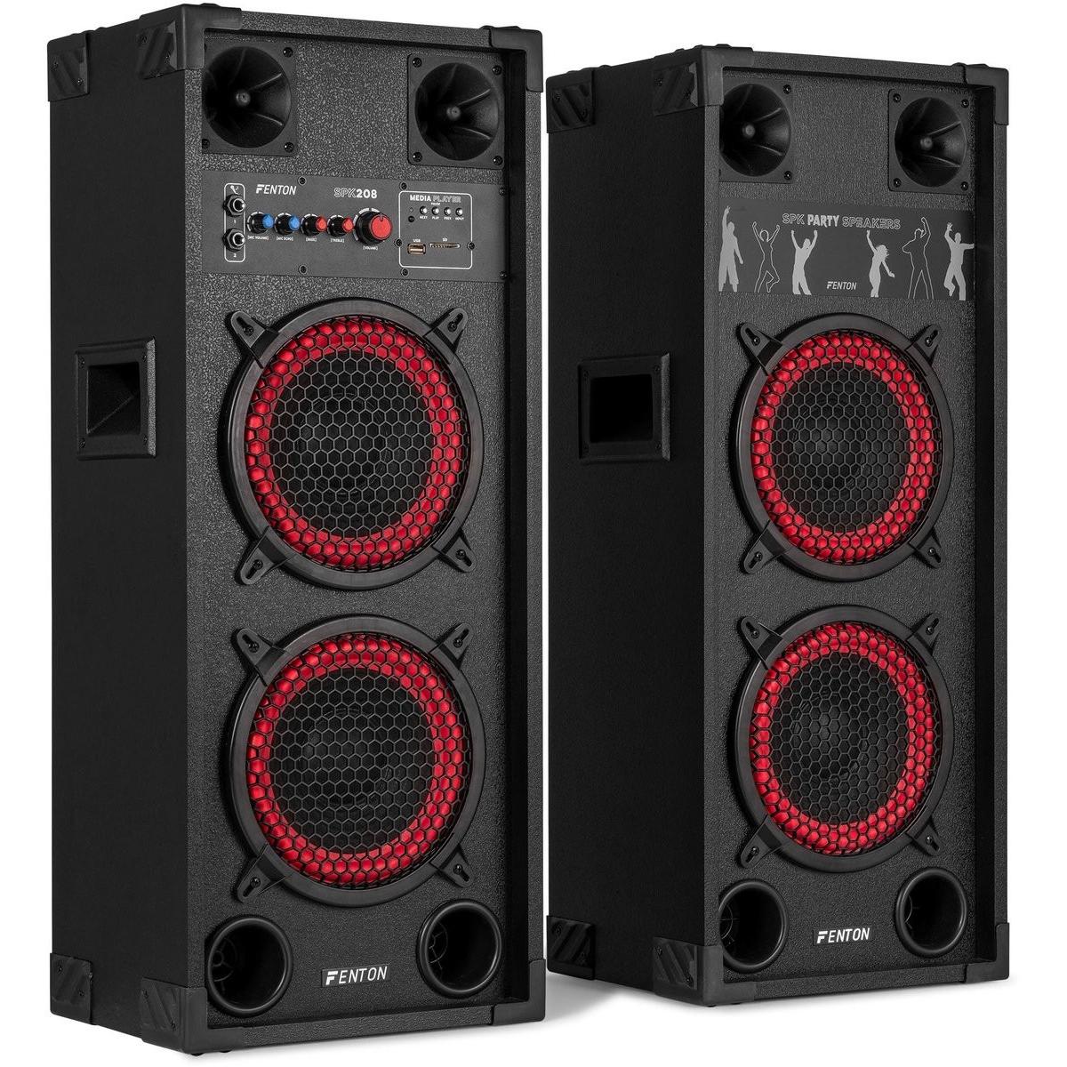 Fenton Actieve speaker set - SPK-208 - Party speaker - Karaoke set ...