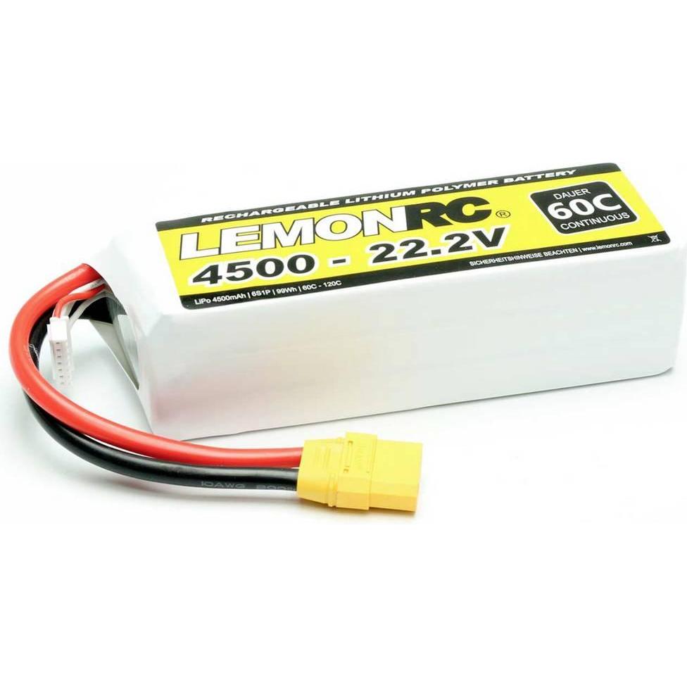 LemonRC LiPo accupack 22.2 V 4500 mAh Aantal cellen: 6 60 C Softcase ...