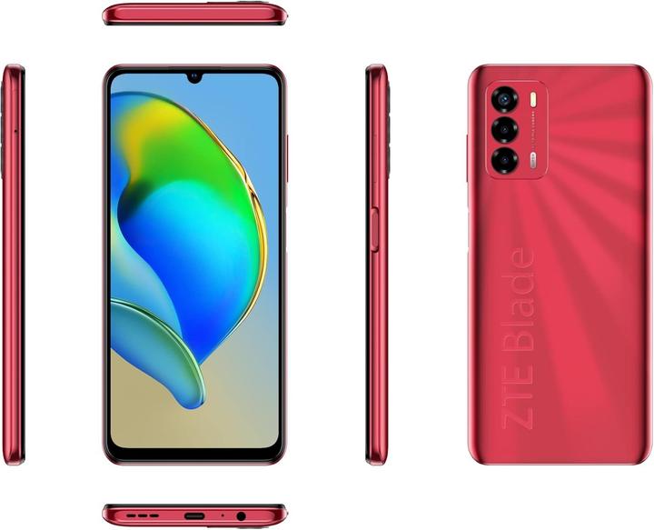ZTE Smartphone avec écran large, triple caméra 48 MP et batterie longue ...