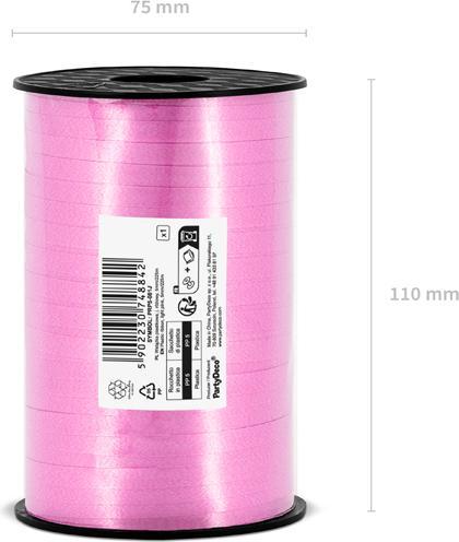 Partydeco Plastic ribbon, light pink, 5mm/225m (1 pkt / 1 pc.) - Digitec