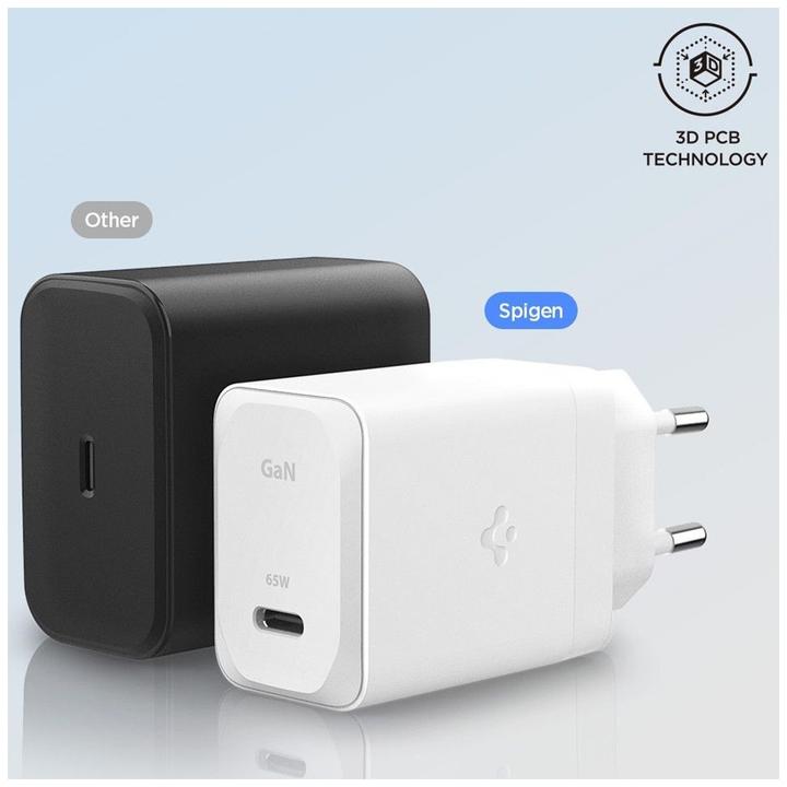 Spigen ArcStation Pro Charger + USB-C 65-W Cable - Black
