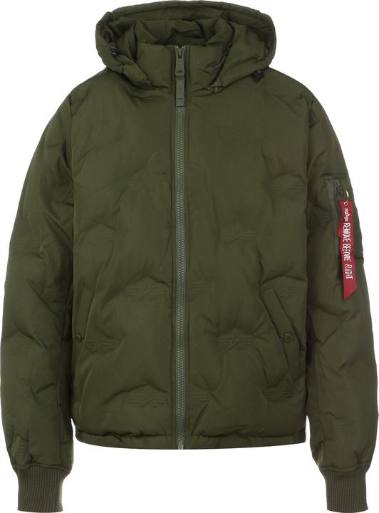Alpha Industries Hooded Logo Puffer Winterjacke - 89839 (M) - Galaxus