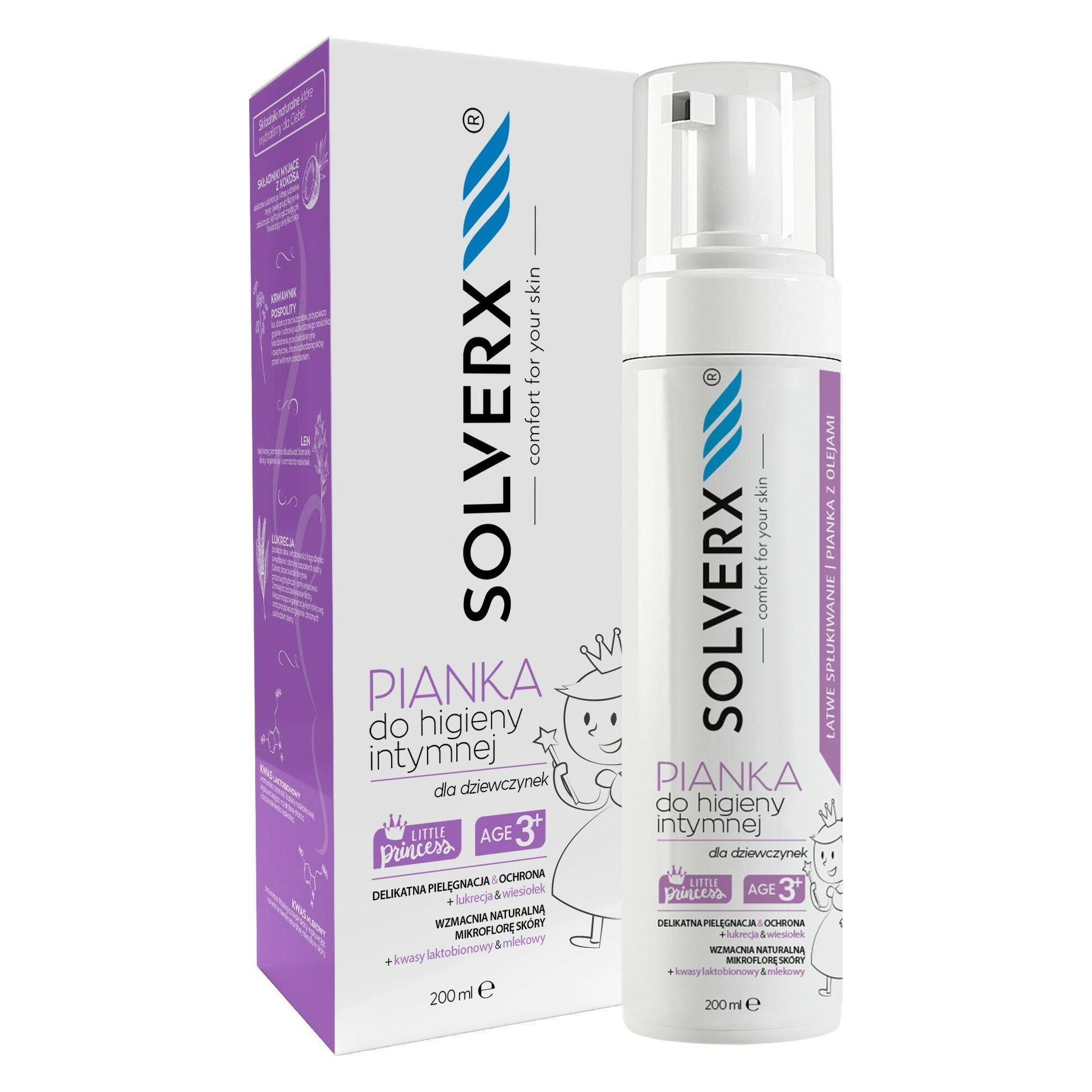 Solverx Little Princess Intimate Hygiene Foam For Girls 200Ml - Galaxus