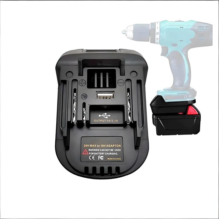 LKD Akku-Adapter - Black&Decker/Stanley 20V für Makita 18V-Lithium ...