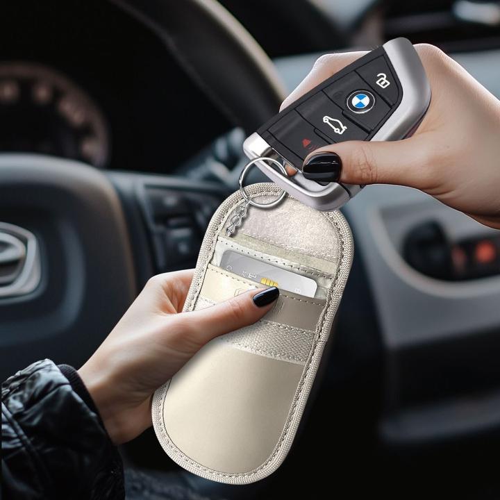 Tech-Protect KLR100 RFID Blocking Car Key Case - Beige - Galaxus