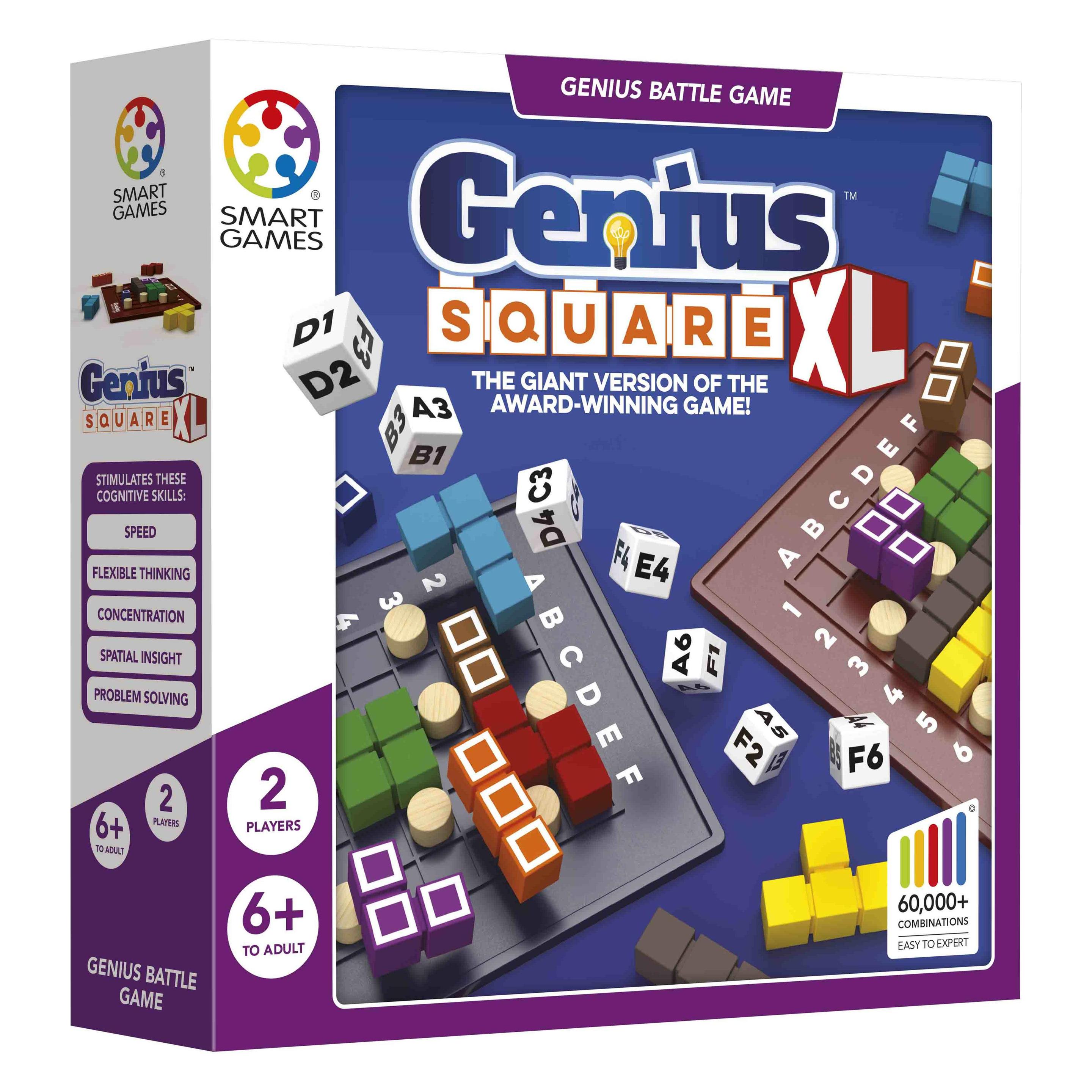 Smart Games SmartGames - Genius Square XL, Battle Puzzle Game, 6+ Years ...