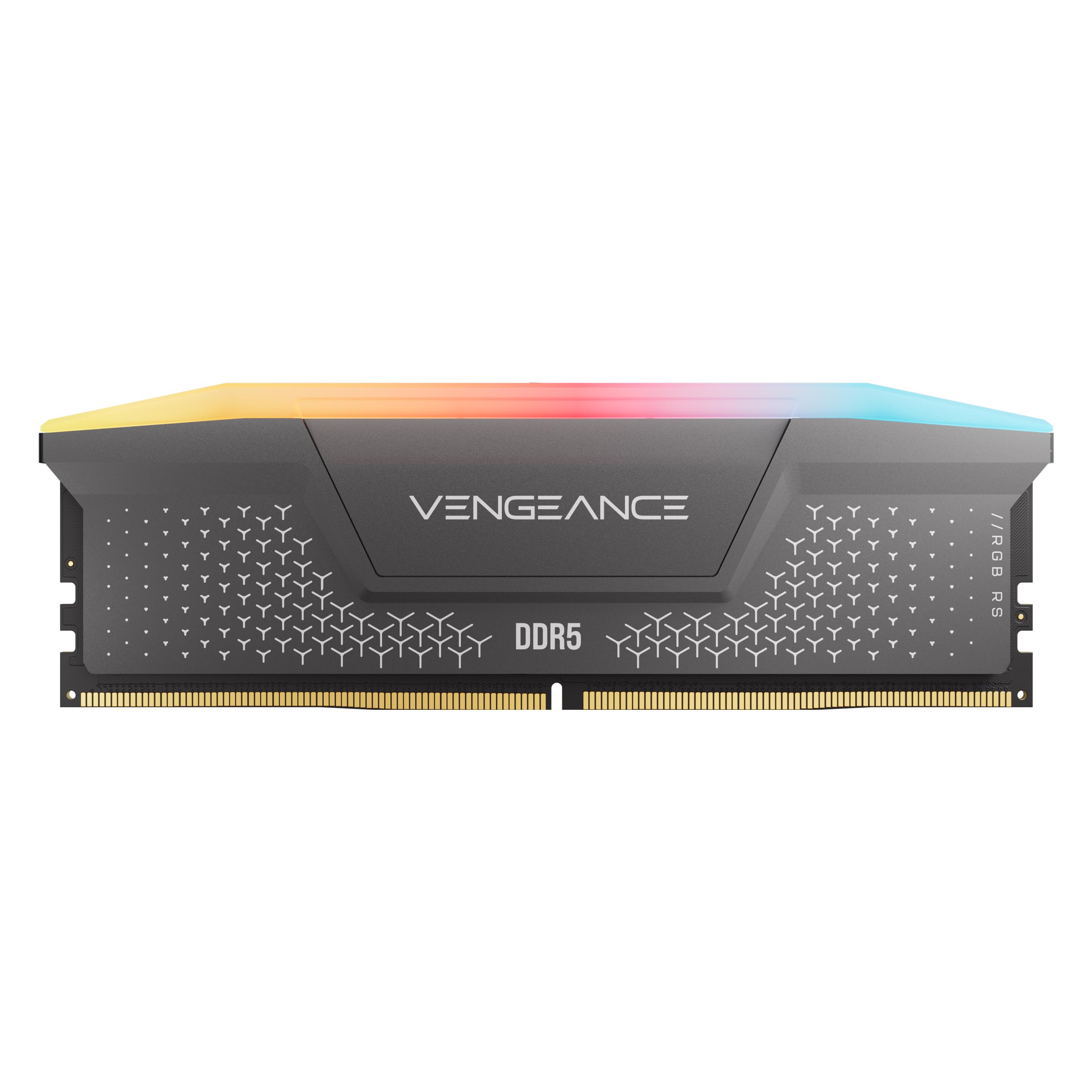 Corsair VENGEANCE RGB RS DDR5 6000MT/s 64GB - Grey (2 x 32GB, 6000 MHz ...