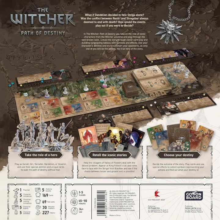 Go on Board The Witcher Path of Destiny Deluxe Edition Tableau-building ...