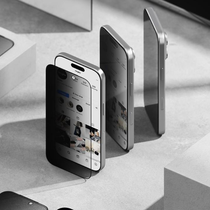 Ringke - Easy Slide Privacy Tempered Glass (2 pack) - iPhone 17 Pro Max ...