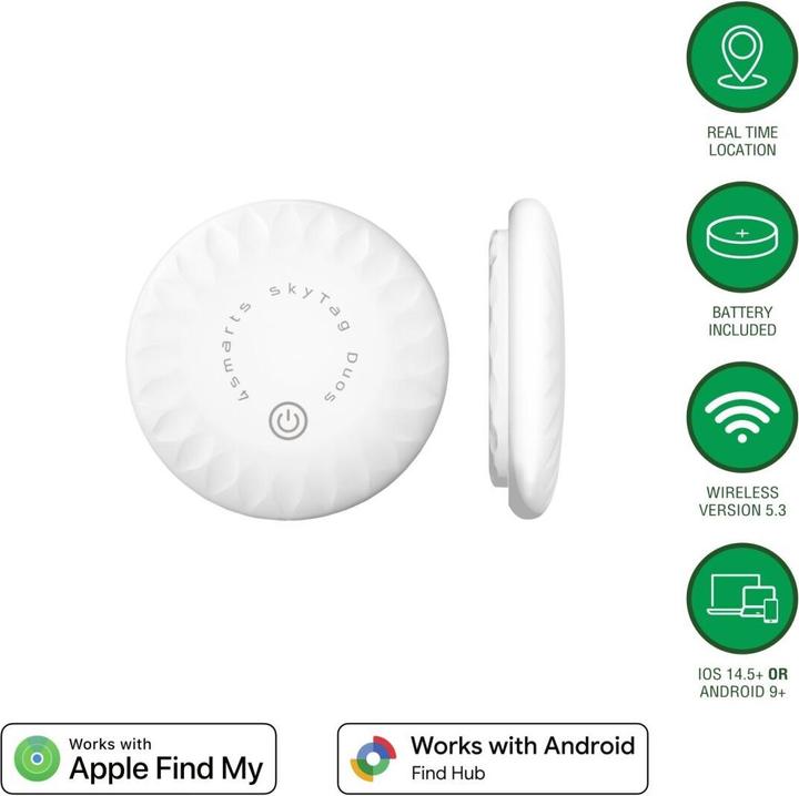 4smarts Standort-Finder SkyTag Duo 2er Set white (Android, Apple, iOS ...