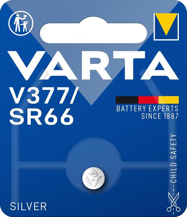 Varta Batterie Silver Oxide, Knopfzelle, 377, V377, SR66, 1.55V ...