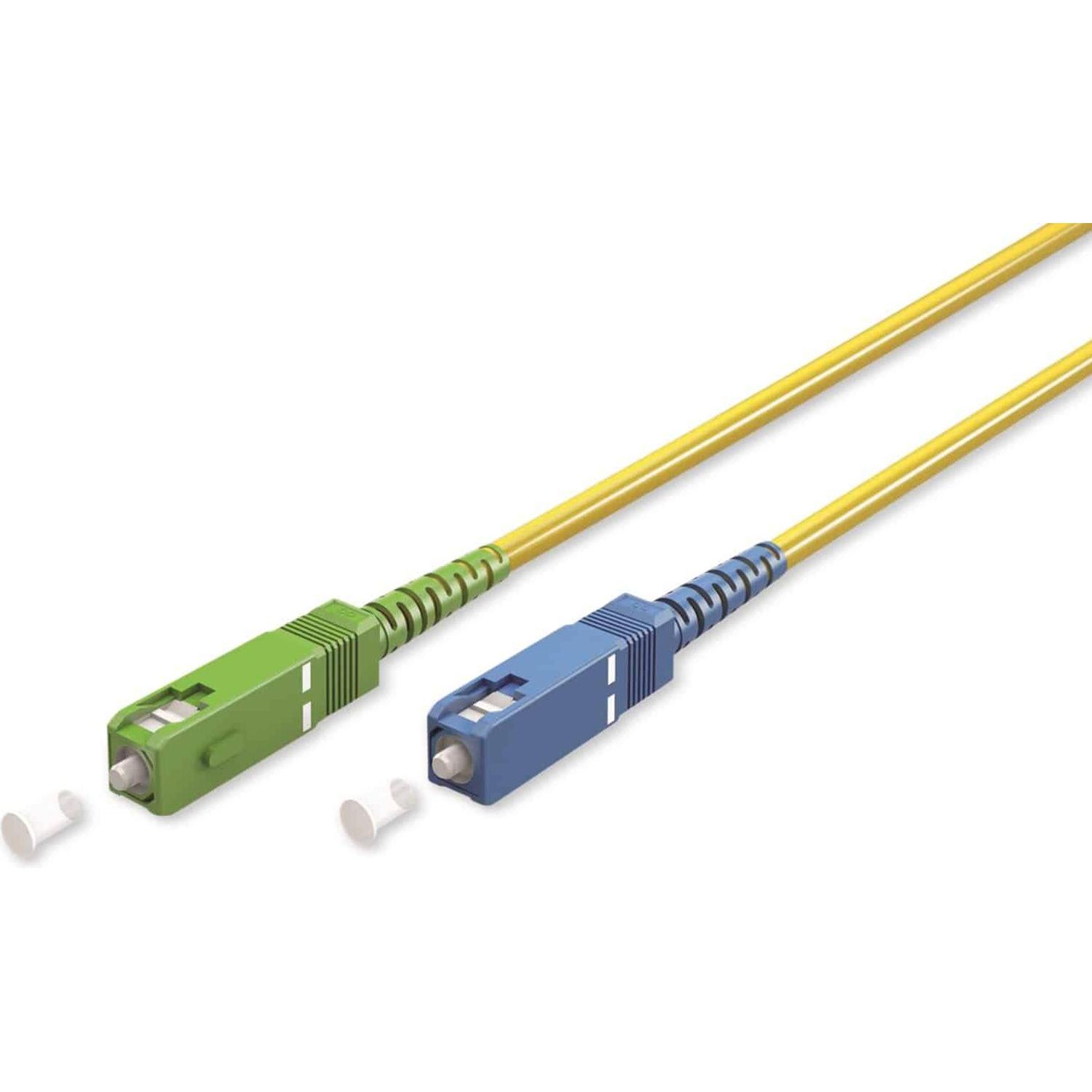 Goobay Câble à fibre optique FTTH, monomode OS2 jaune, jaune simplex ...