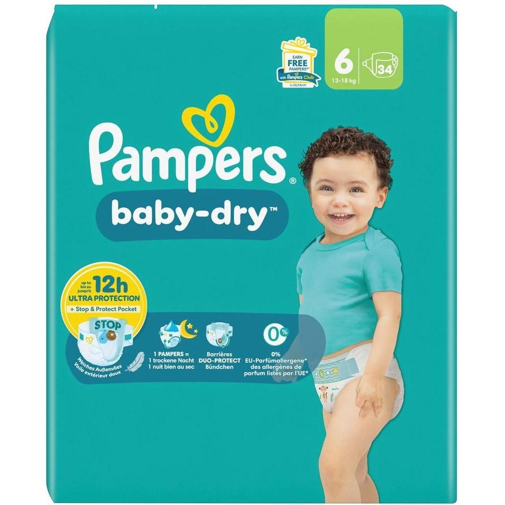 Pampers Baby-Dry (Size 6, 34 pcs.) - buy at Galaxus