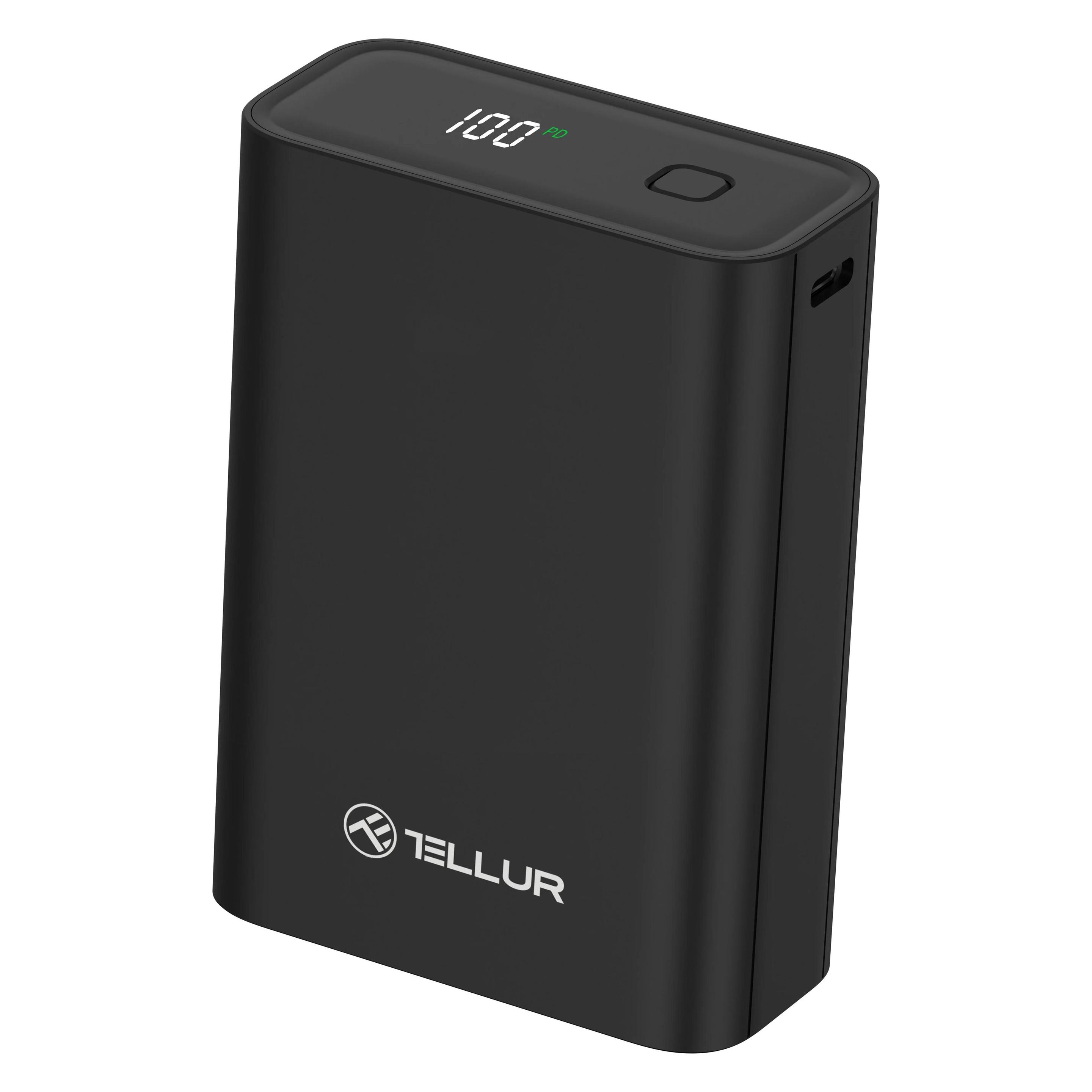 Tellur PD702 Compact Pro 20000mAh power bank QC3.0 22.5W + PD20W, LCD ...