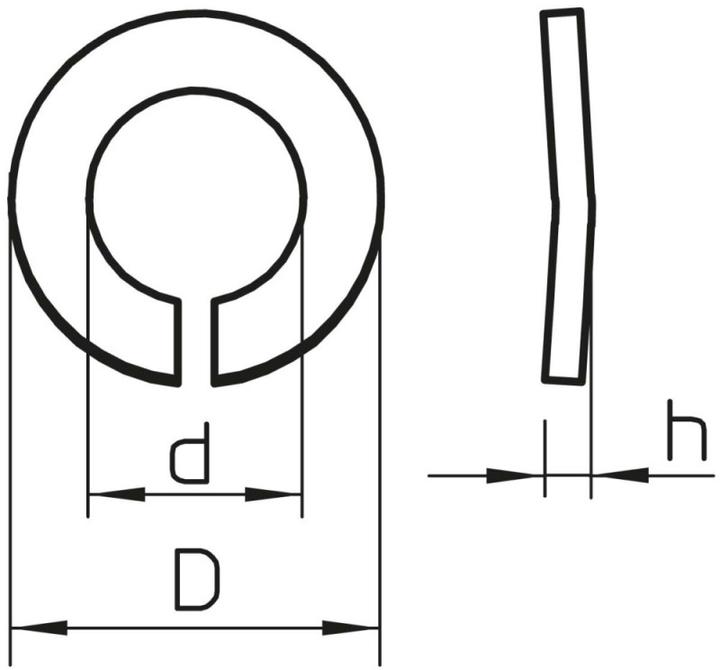 OBO Bettermann Vertr Spring washer M10 DIN 128 A M10V4A - Galaxus