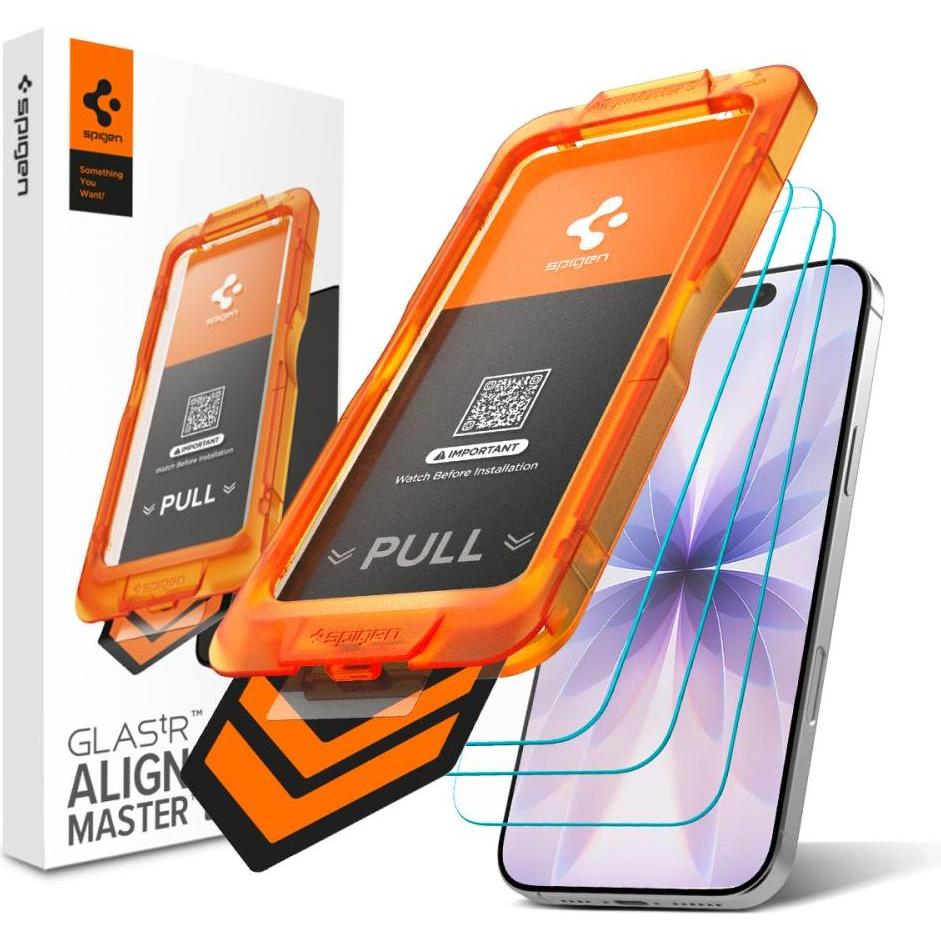 Spigen - Glas.tR Align Master Slim (3 pack) - iPhone 17 - Clear - Galaxus