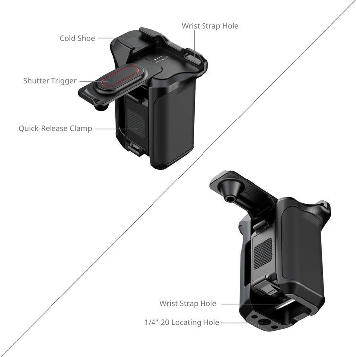 SmallRig 5826 Handle for DJI Osmo Action 5 Pro / 4 / 3 - Digitec