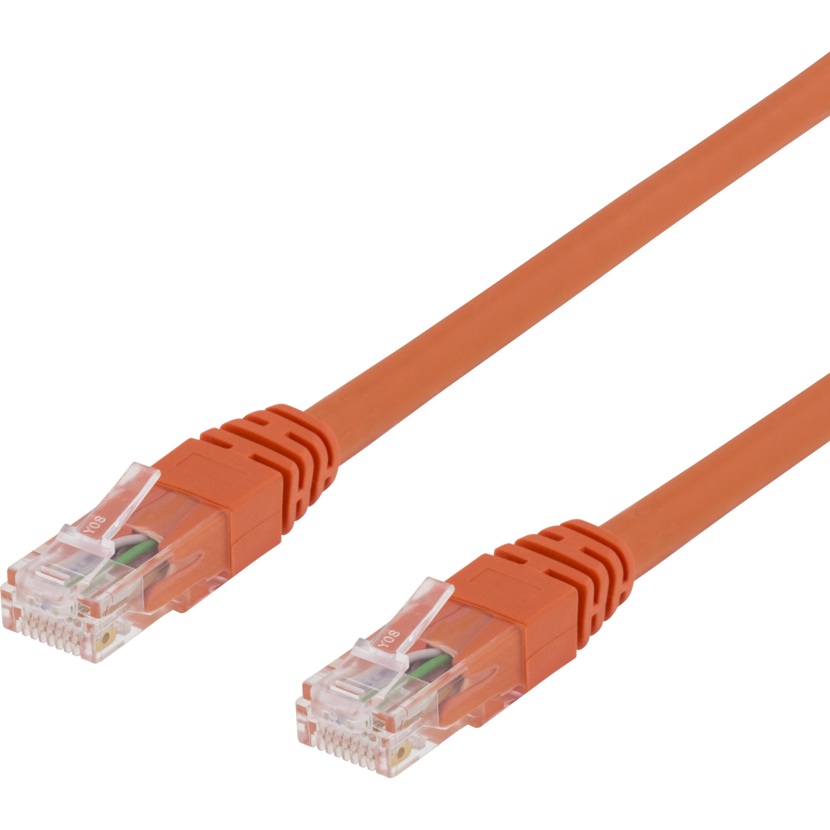 Deltaco UTP Cat6 - 2 m - Cat6 - RJ-45 - RJ-45 - Orange - Digitec