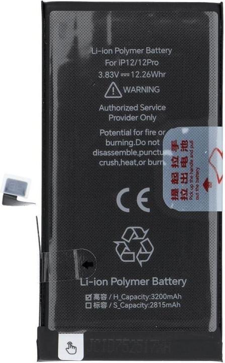 NoName Battery JCID JCID Battery for iPhone 12 / 12 Pro 3200 mAh (high ...