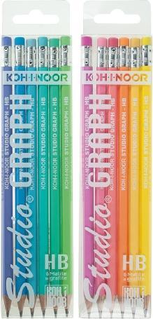 Koh-i-Noor Pack de 6 crayons graphite Hb avec (HB, 12 x) - Digitec