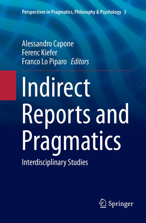 Springer Indirect Reports and Pragmatics - kaufen bei Galaxus