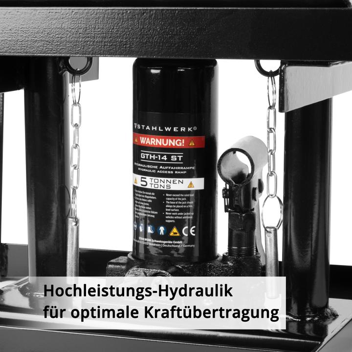 Stahlwerk Hydraulic drive-on ramp GTH-14 ST set of 2 with 5 tonnes load ...