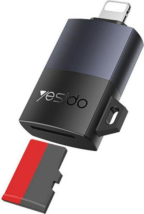 Yesido - Adapter (GS38) - Lightning to TF Card, for iPhone, iPad ...
