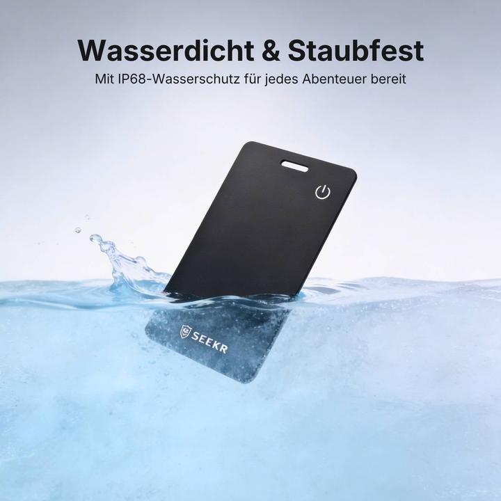 Seekr FindMe Card für Apple – Ultradünne Wallet Tracker Karte (Apple, iOS)
