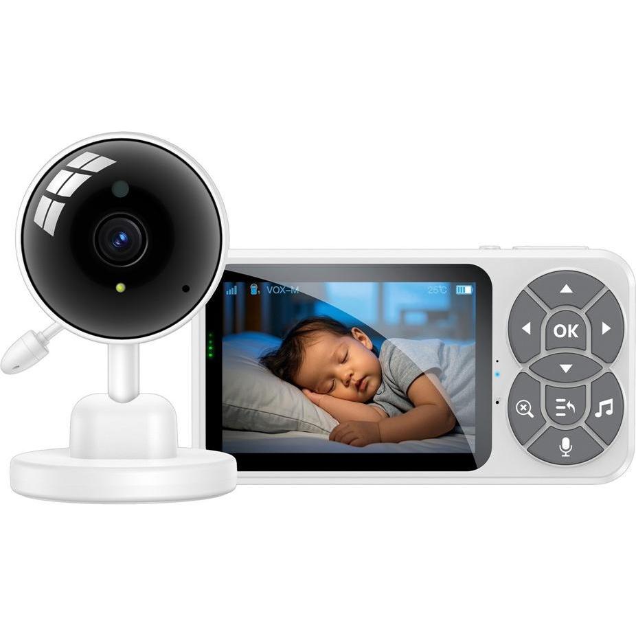 Yesido - Baby Monitor (KM26) - 3.5inch LCD Display, Night Vision, 2.4G Wireless Camera - White ...