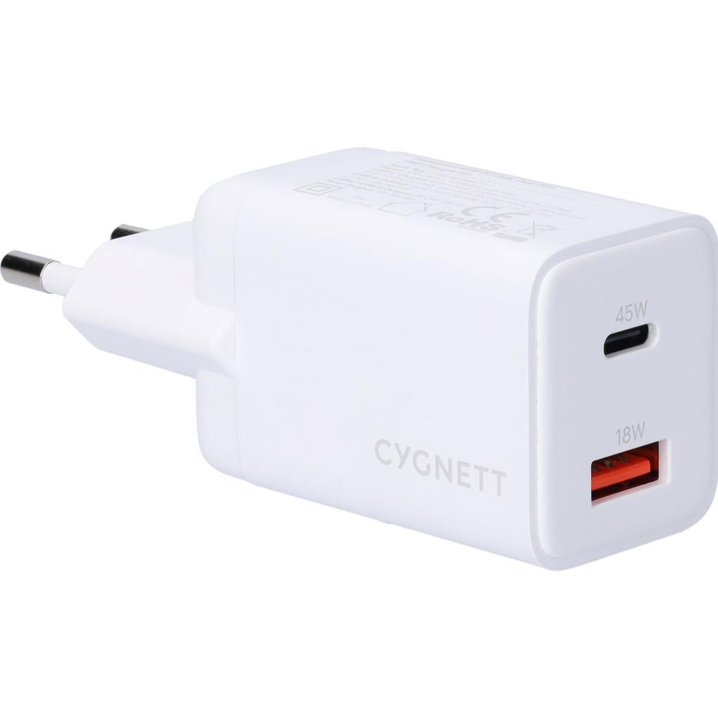 Cygnett Powerplus 45W Dual Port Wall Charger White (45 W) - Digitec