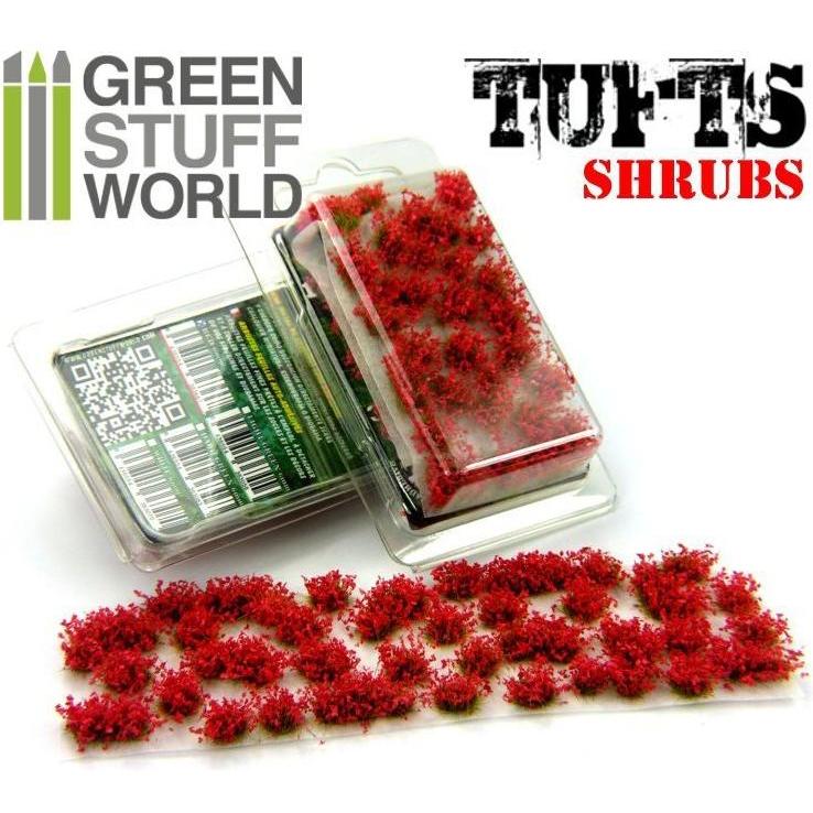 Green Stuff World Tufts of Drinks - 6mm - Auto-Duct - RED Flowers