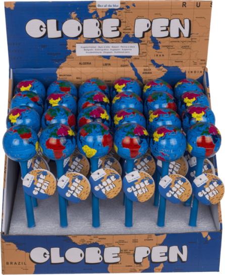 Diverse Ball pen blue barrel with globe - buy at Digitec