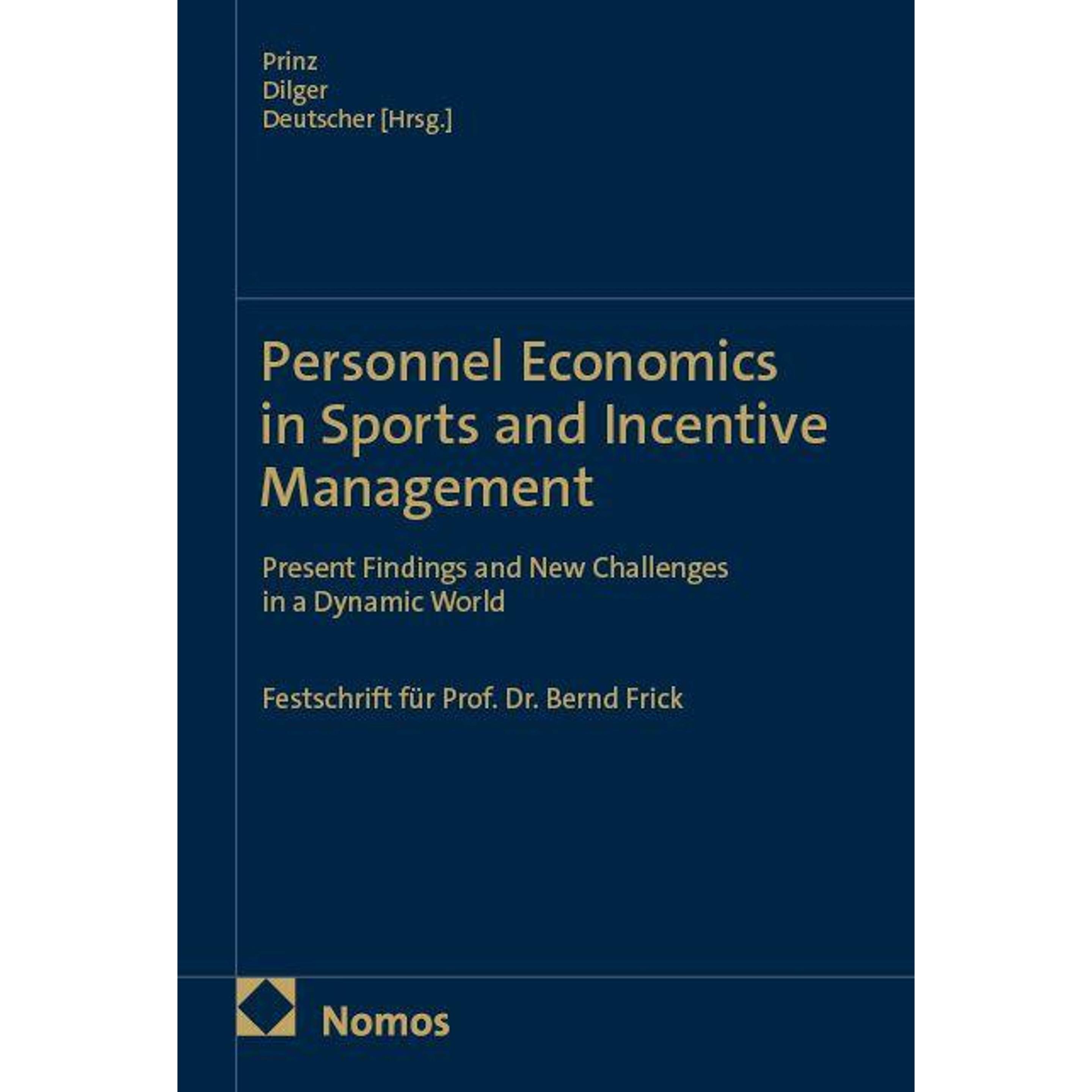 Nomos Personnel Economics in Sports and Incentive Management - Galaxus