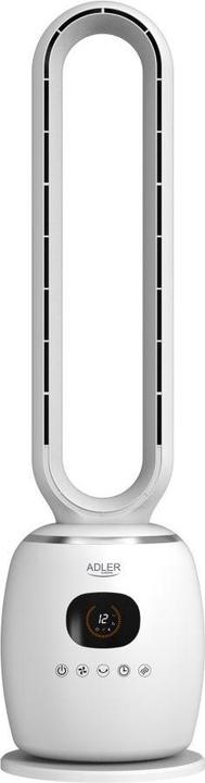 Adler AD 7344 Bladeless Tower Fan, Remote control, White
