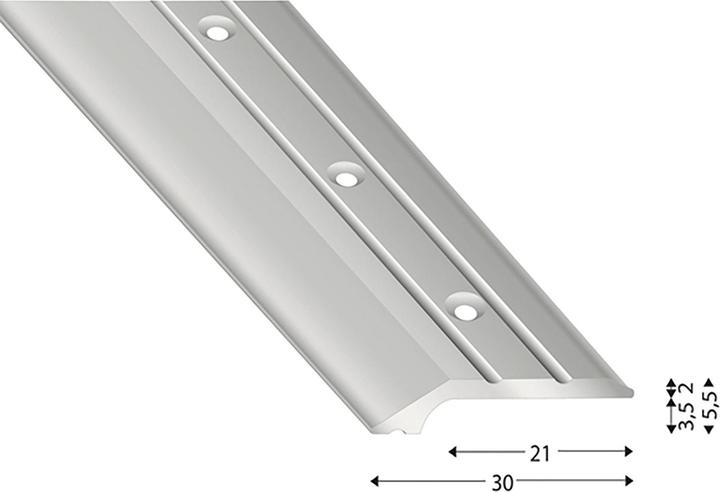 Kügele Perforated edging profile (transition strip) 30/1000mm aluminium ...