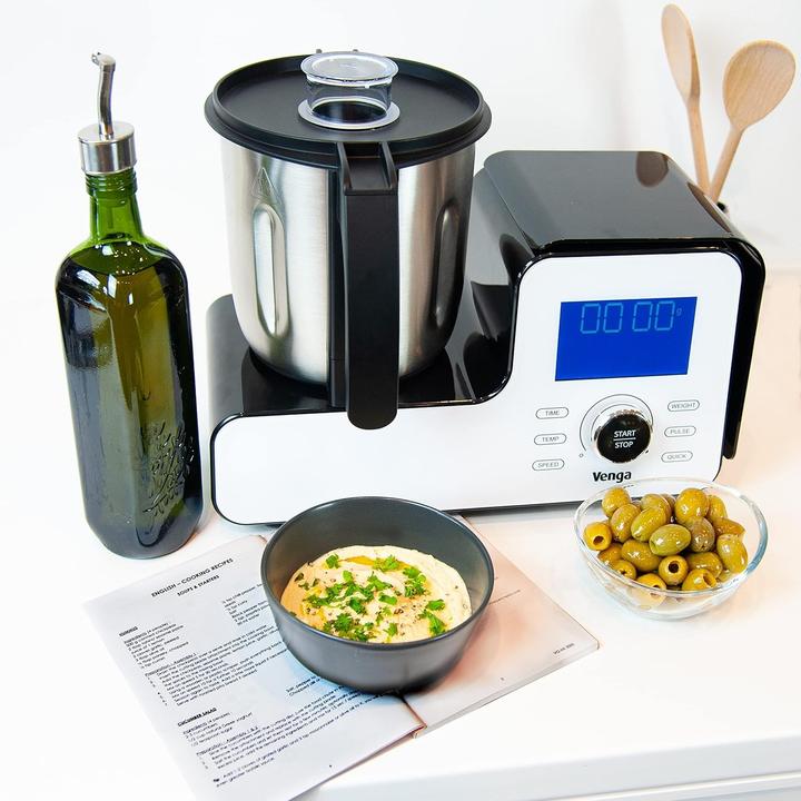 Venga Multifunctional Kitchen Robot with Scale, 10 Programs, Recipe ...
