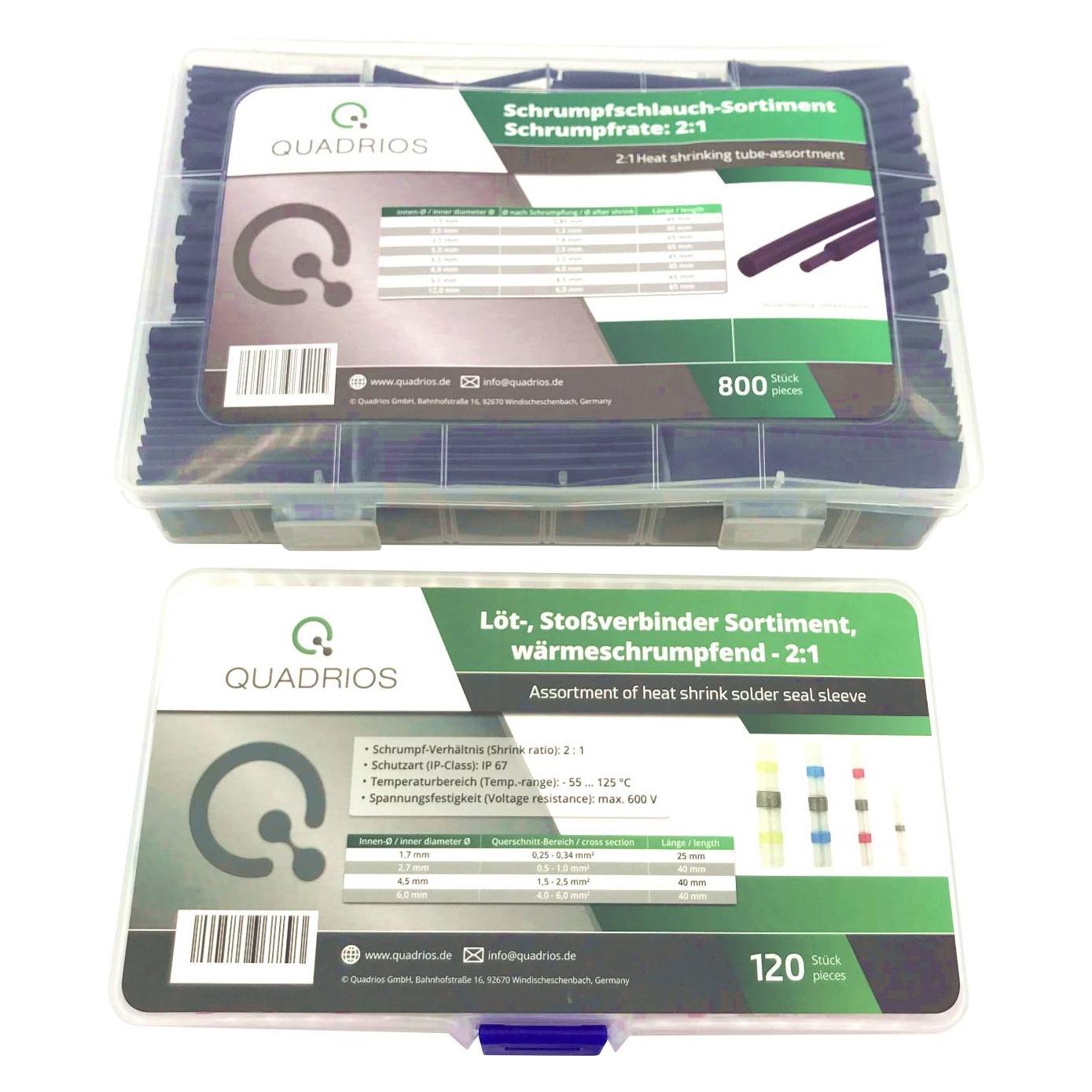 Quadrios Stossverbinder Kombi Set Lötverbinder und Schrumpfschläuche ...