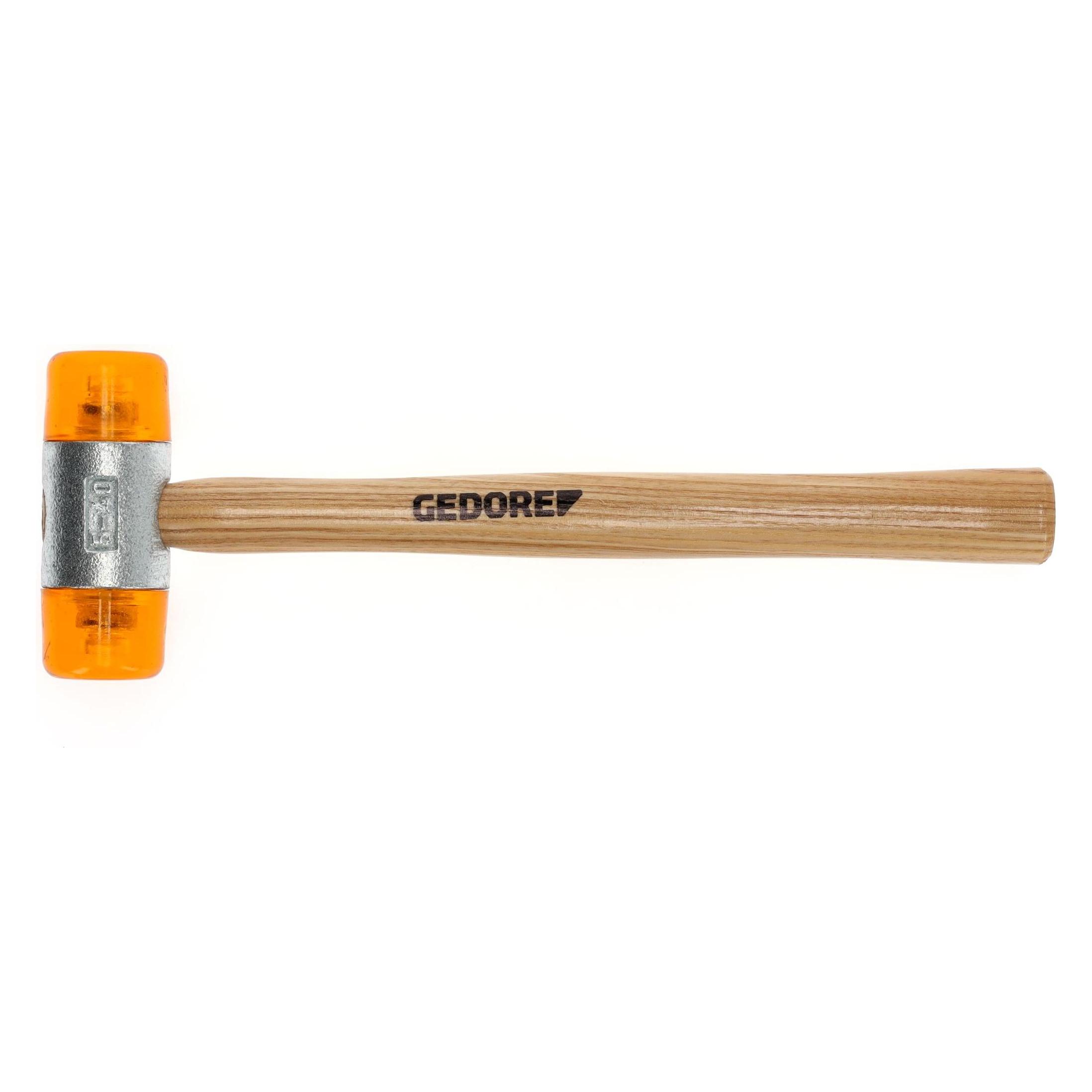 Gedore Plastic mallet, Ø 40 mm, Interchangeable heads made of cellulose ...