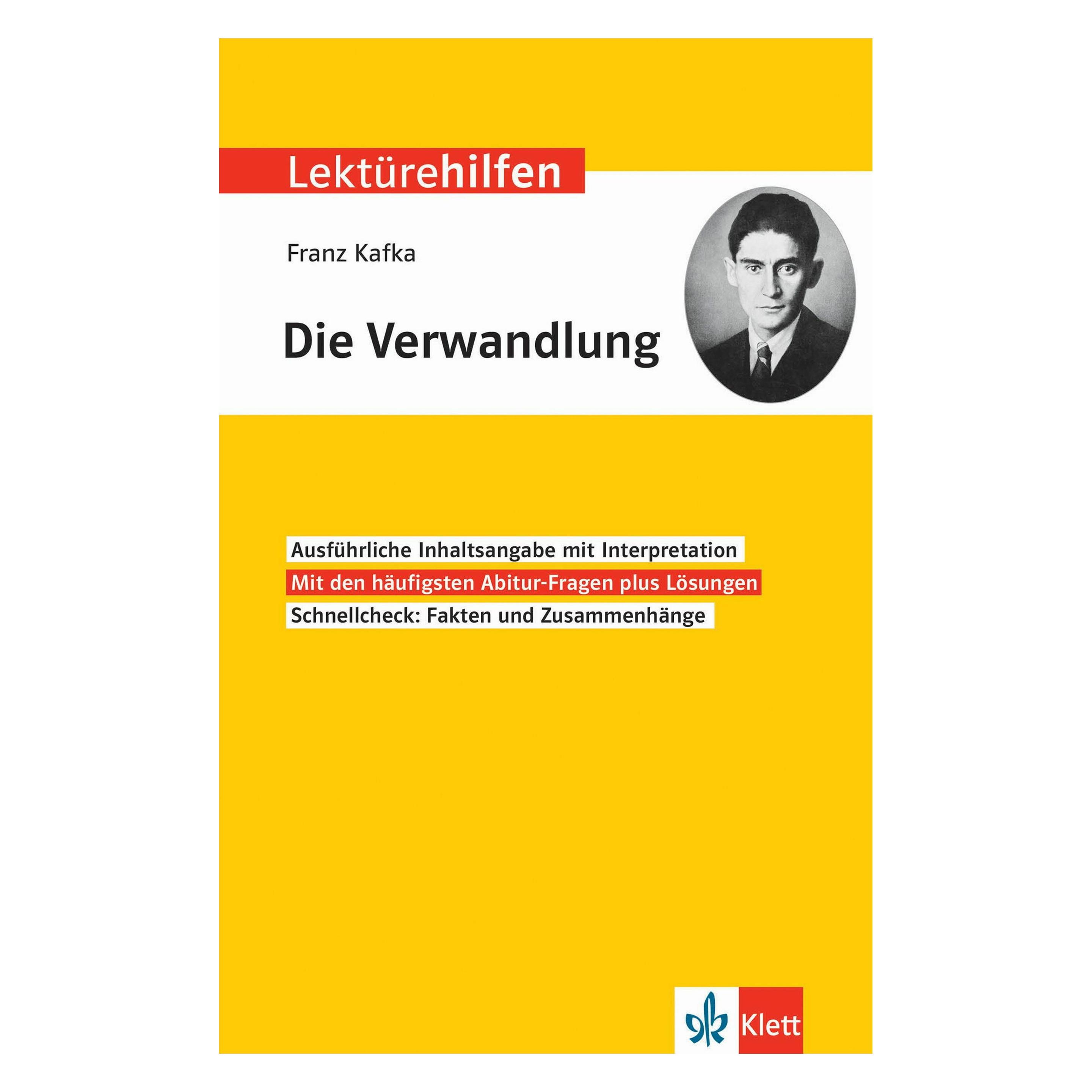 Klett Lektürehilfen Franz Kafka, 'Die Verwandlung ...