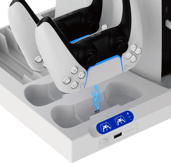 iPega P5S028 All-in-One Charging Stand with Cooling for PS5/PS5 Slim ...