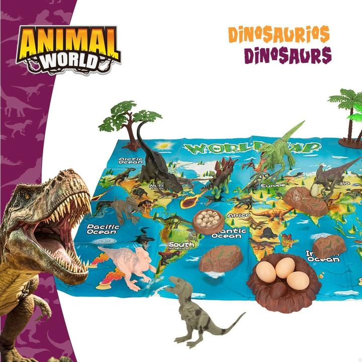 Winfun Playset Colorbaby 19 Stücke 6 Stück 17 x 9 x 6 cm Dinosaurier ...