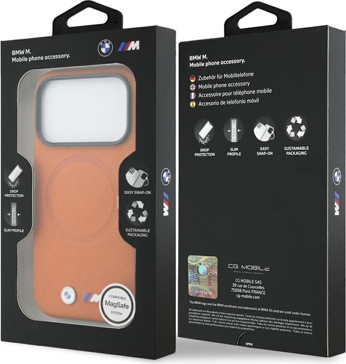 BMW Case M FW Logo Metal MagSafe for iPhone 17 Pro orange - Galaxus