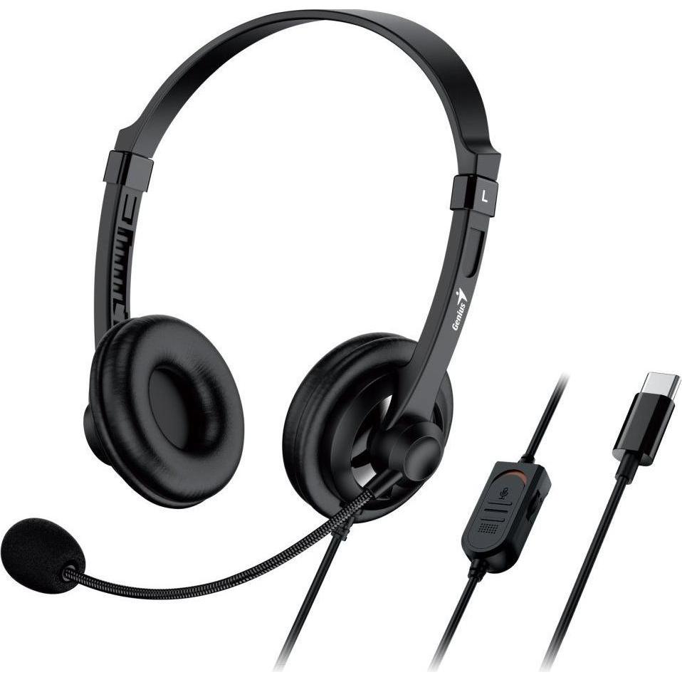 Genius Headset HS-230U schwarz / Kopfhörer / Mikrofon / USB-C - Digitec